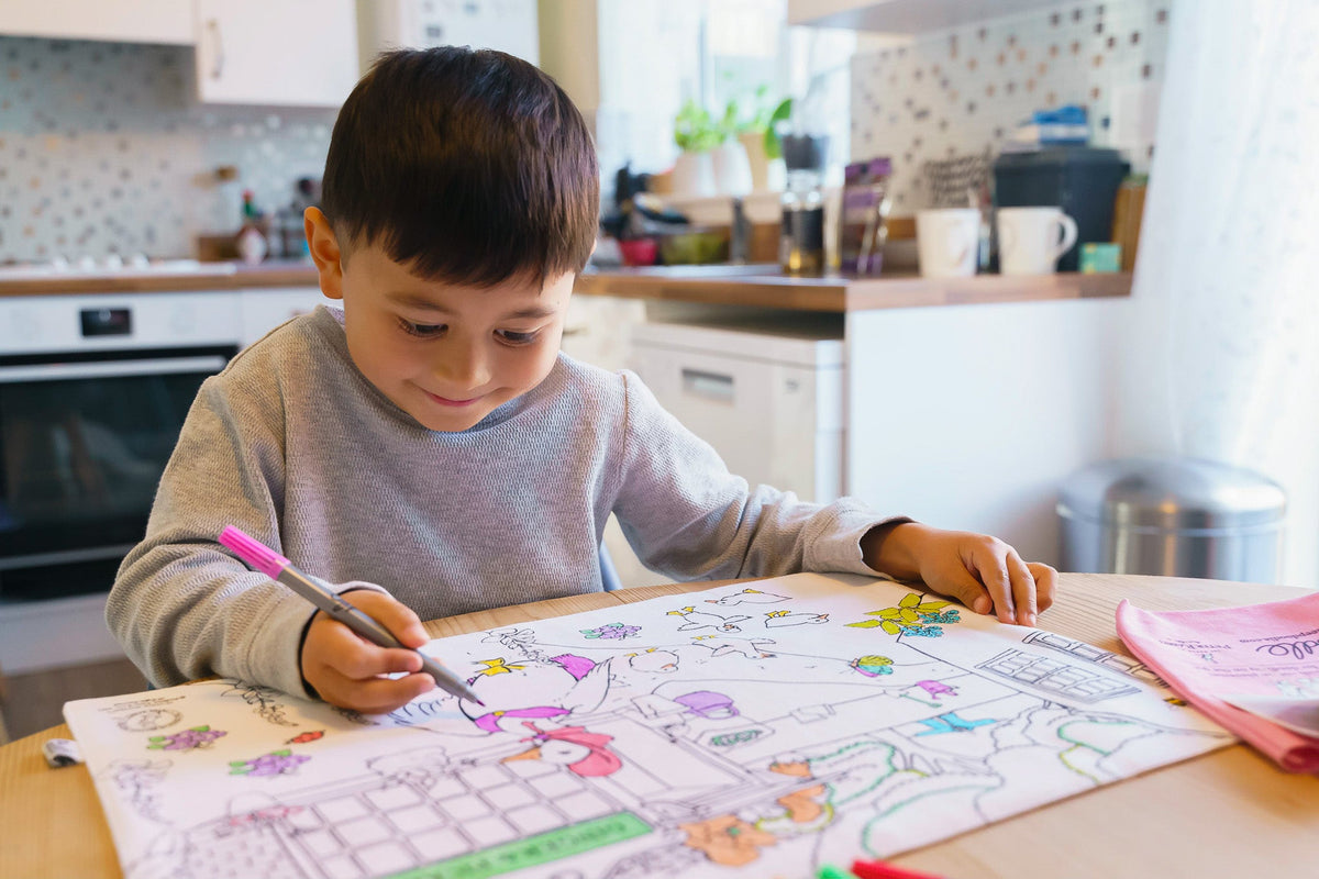 Jemima Puddle-Duck Colouring Mat - The Willoughby Book Club